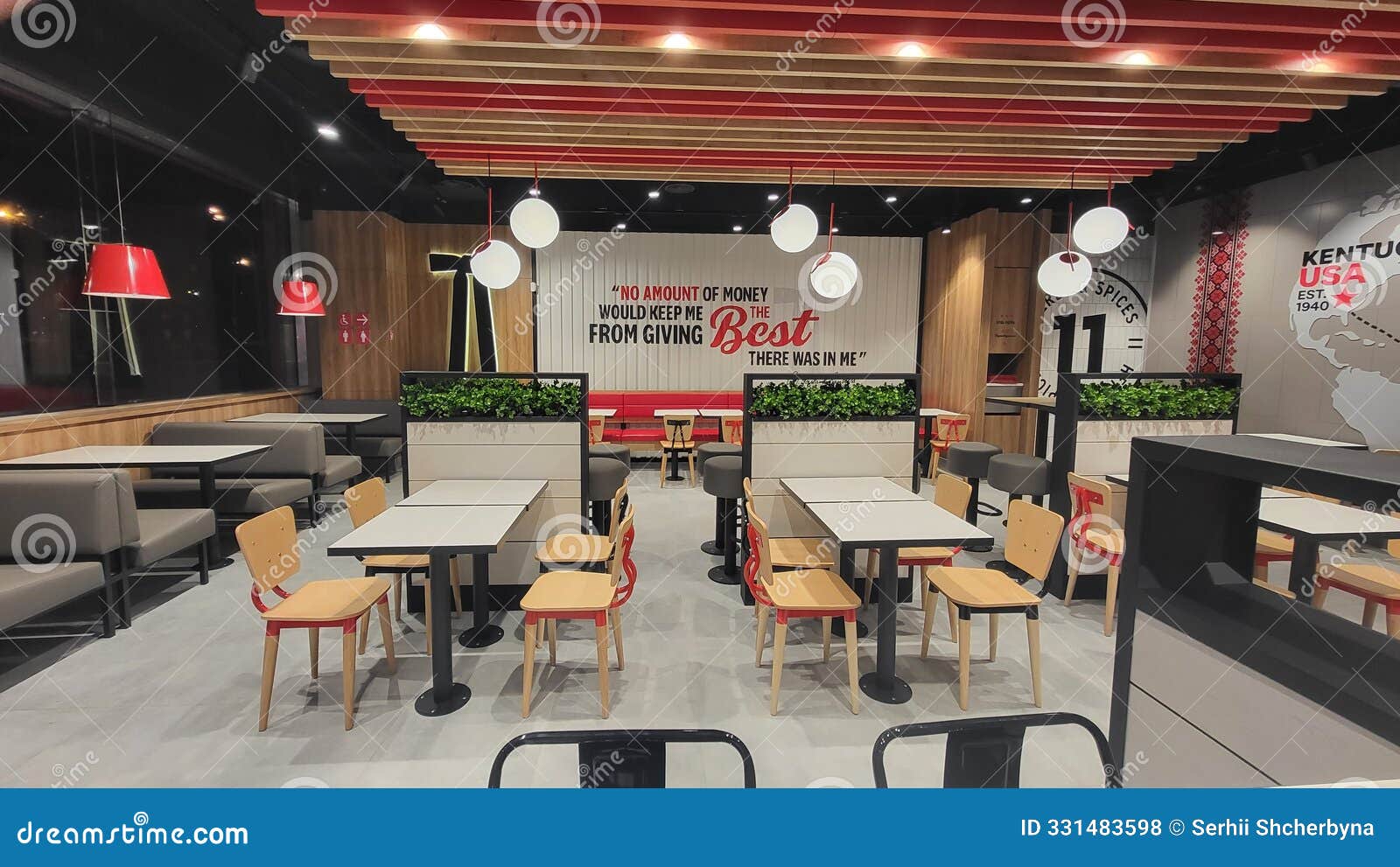 Kyiv, Ukraine August 19, 2024: View Inside the KFC Restaurant. Editorial Stock Photo - Image of ...