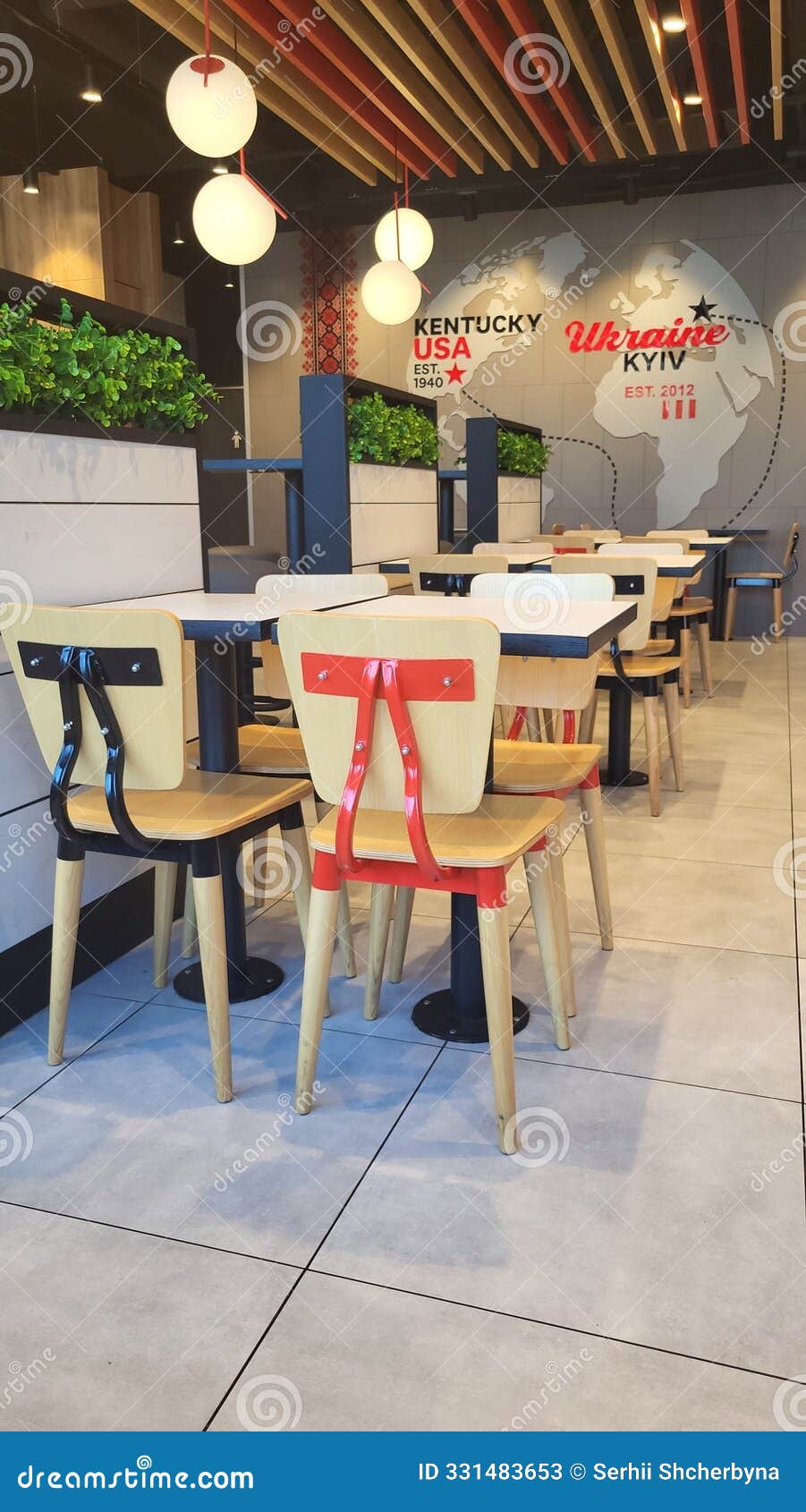 Kyiv, Ukraine August 19, 2024: View Inside the KFC Restaurant ...