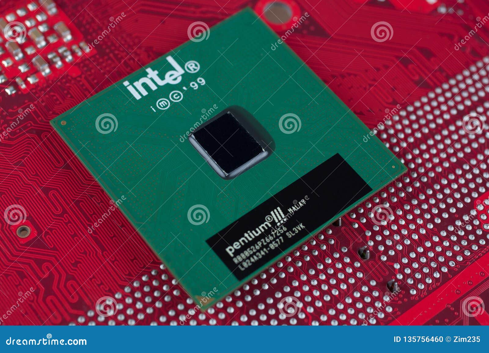 KYIV, UKRAINE - July 28, 2018. Intel Pentium III Processor Editorial ...