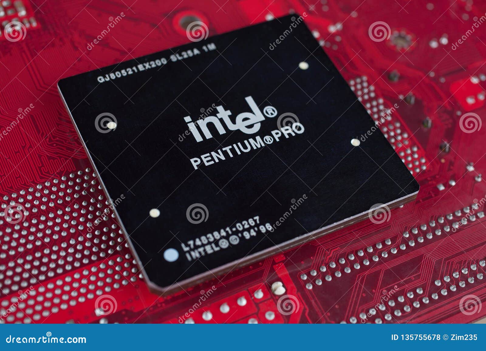 KYIV, UKRAINE - July 28, 2018. Intel Pentium Pro Processor Editorial ...