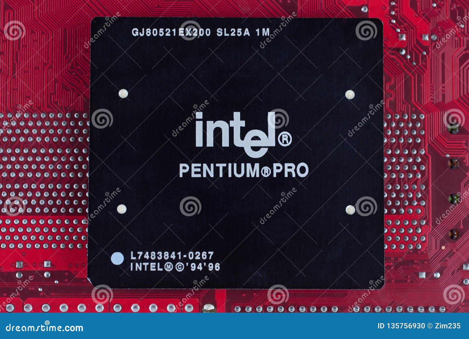 KYIV, UKRAINE - July 28, 2018. Intel Pentium Pro Processor Editorial ...