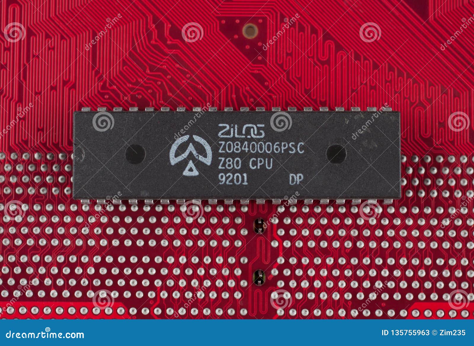 KYIV, UKRAINE - July 28, 2018. Zilog Z80 Processor Editorial Stock ...