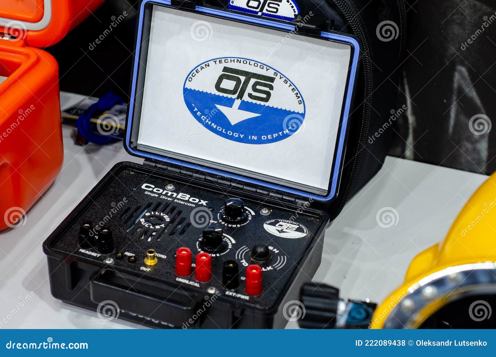 Kyiv, Ukraine - Jun 16, 2021: OTS ComBox. the Aquacom ComBox is a ...