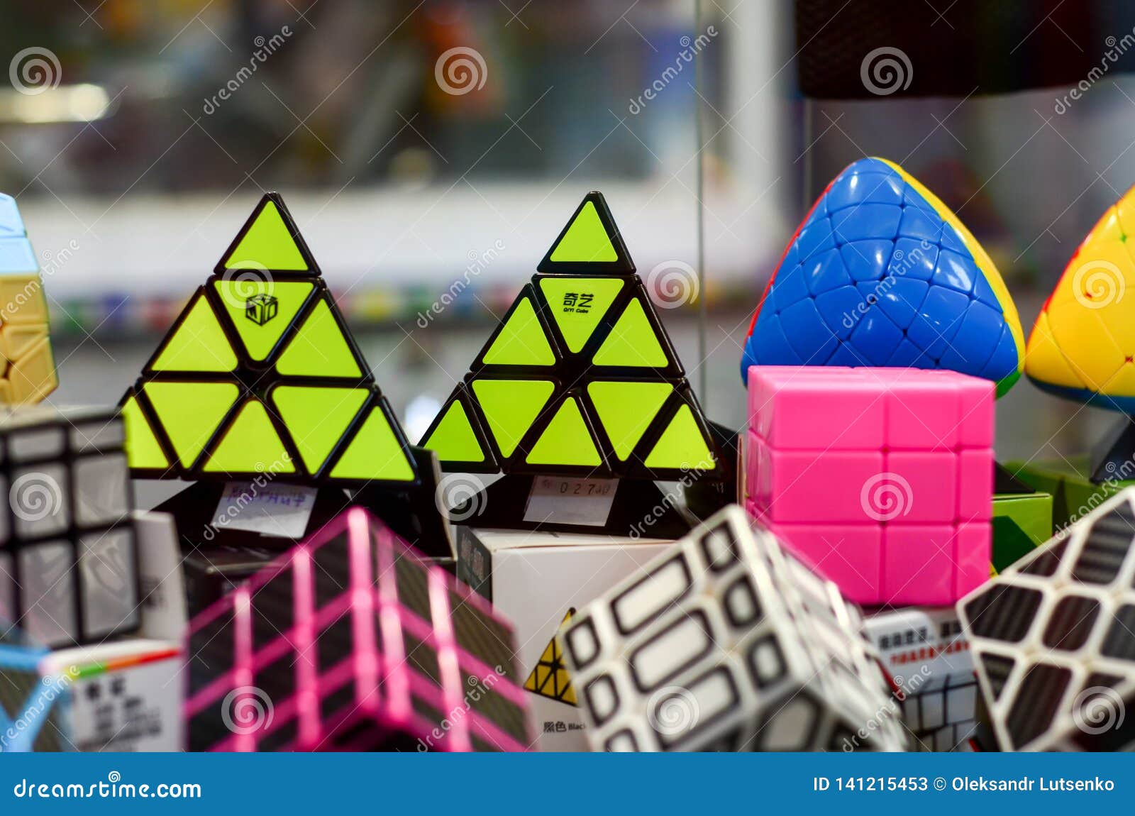 Triangle Rubik`s Cube In A Shape Of A Pyramid Editorial Photo ...