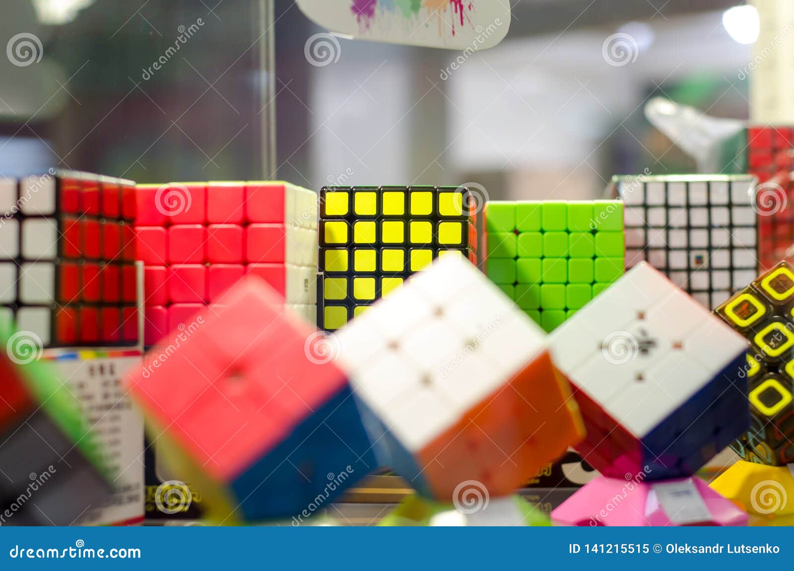 Kyiv, Ukraine- June 29, 2018: Different Rubik`s Cube Editorial Image ...