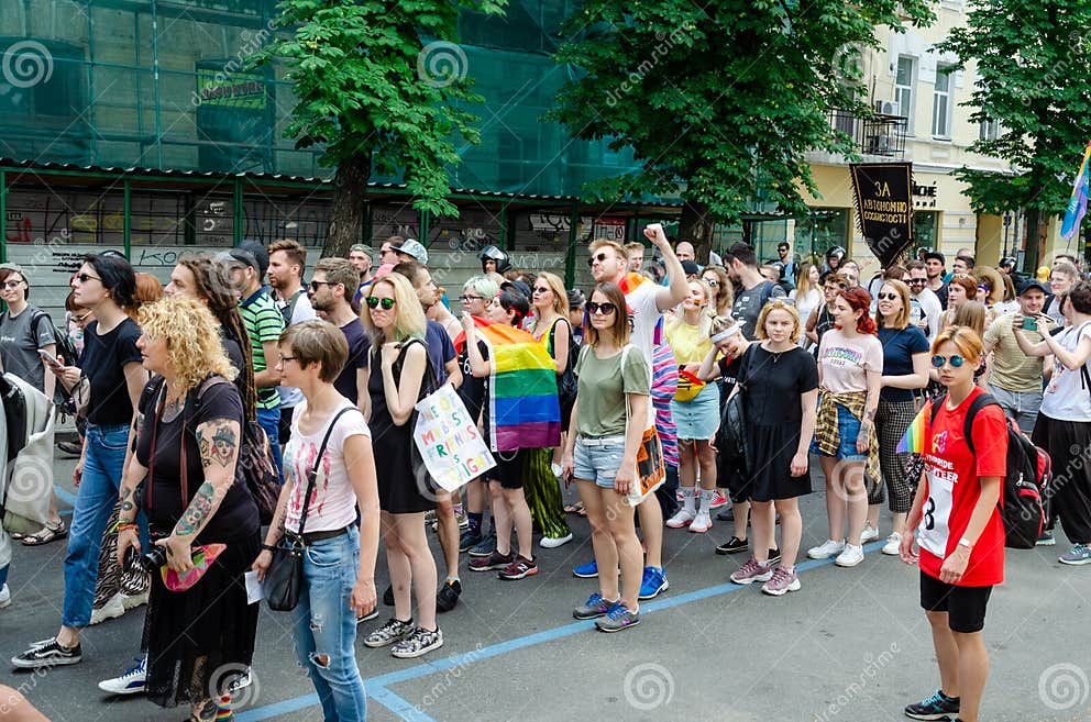 Kyiv Ukraine June 23 2019 March Of Equality Lgbt March Kyivpride