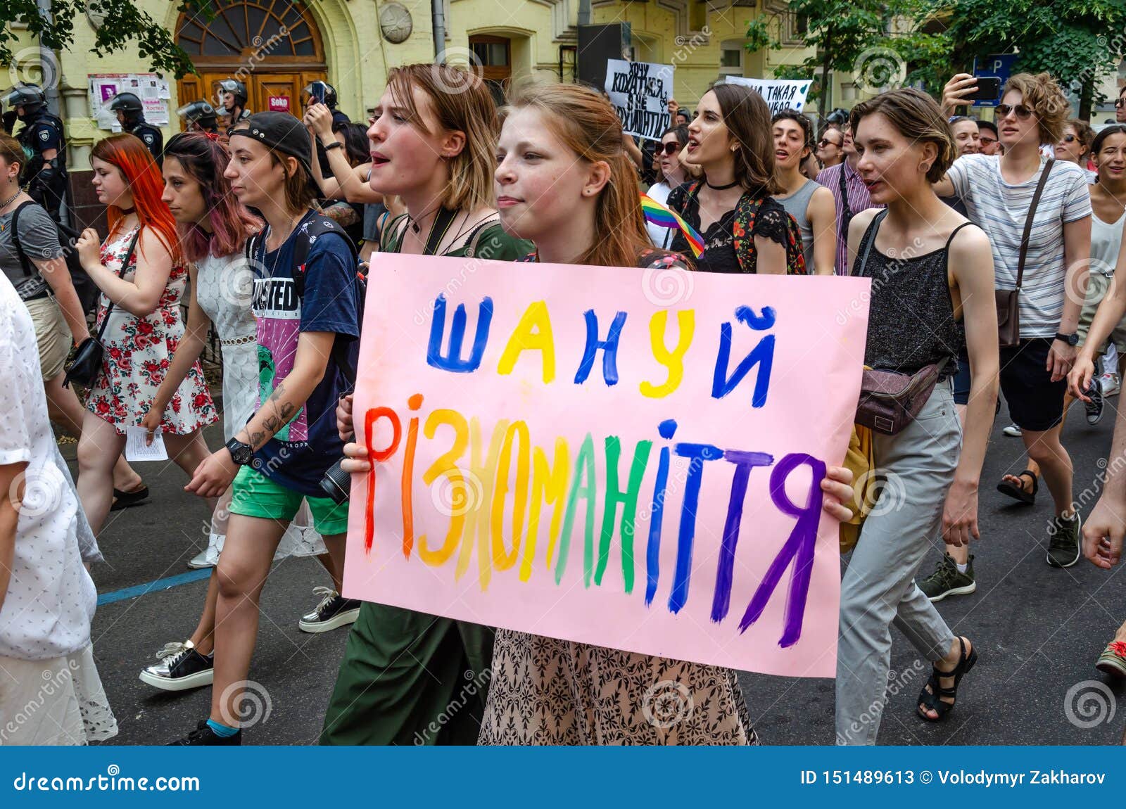 Kyiv Ukraine June 23 2019 March Of Equality Lgbt March Kyivpride