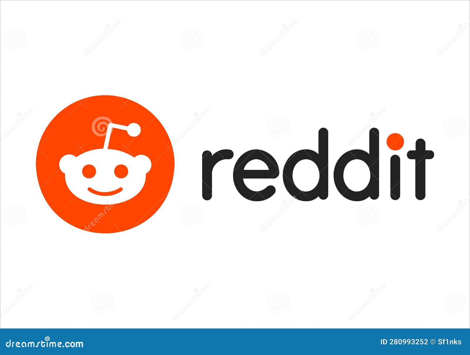 Reddit Set Of Mobile App Interface Icons And Logos Cartoon Vector ...