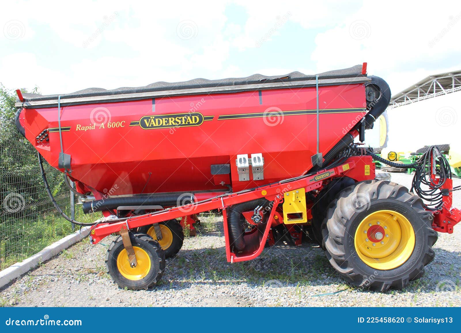 Kyiv, Ukraine - June 16, 2020: the Seeder Vaderstad RAPID 400 C ...