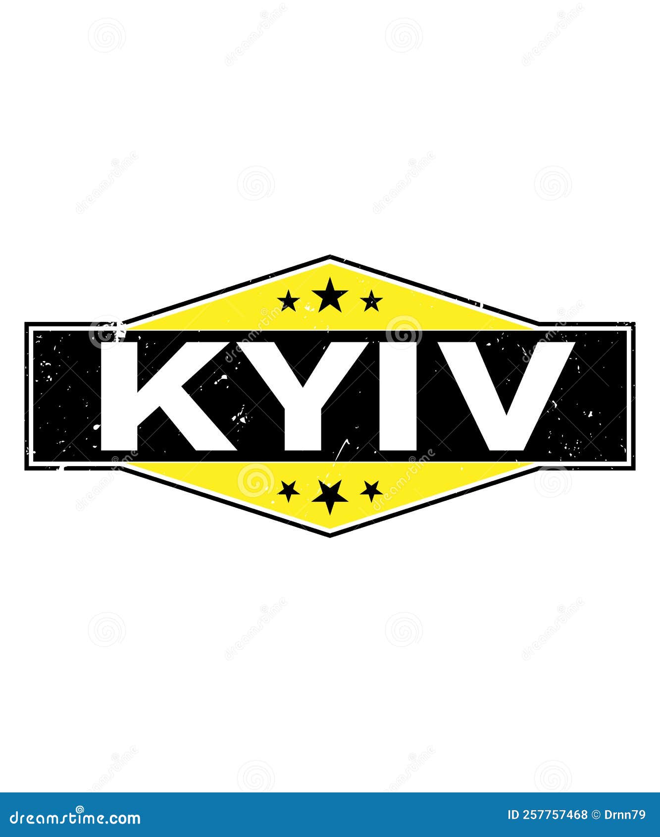 Kyiv Ukraine Logo Vector Design Template T-shirt Design Stock Vector ...
