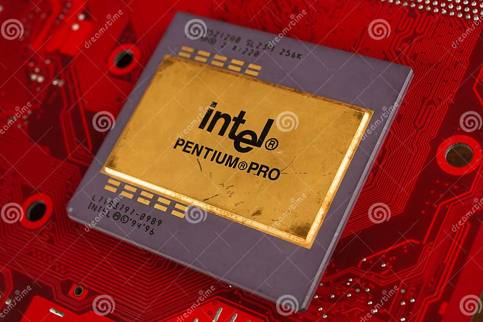 KYIV, UKRAINE - May 8, 2018. Intel Pentium Pro Processor Editorial ...