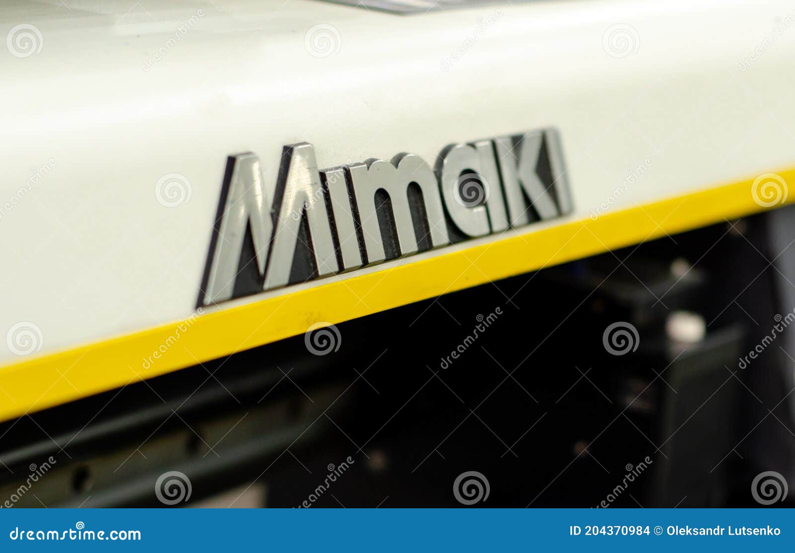 Kyiv, Ukraine - November 24, 2020: Mimaki Logo on the UV Flatbed ...
