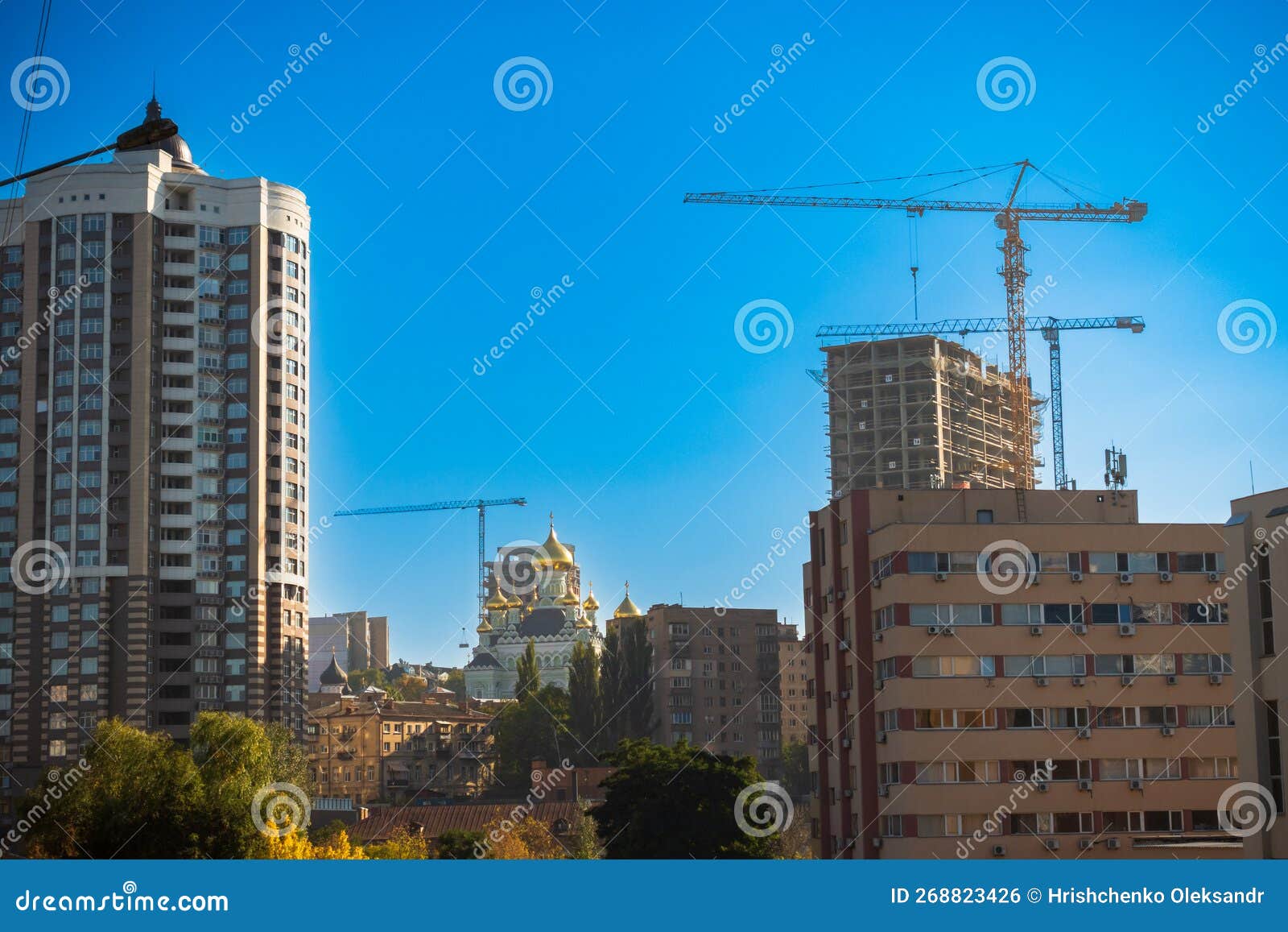 Kyiv, Ukraine - October 10, 2018:Construction of New Multi-storey ...