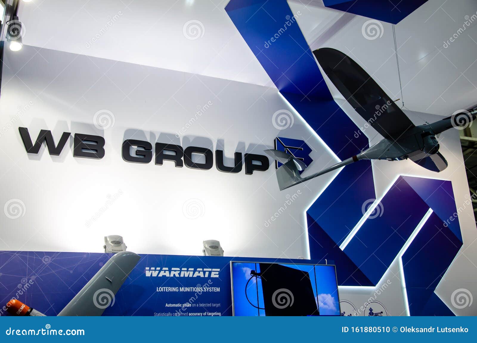 Kyiv, Ukraine - October 09, 2019: WB GROUP Exposition Stand. WB GROUP ...