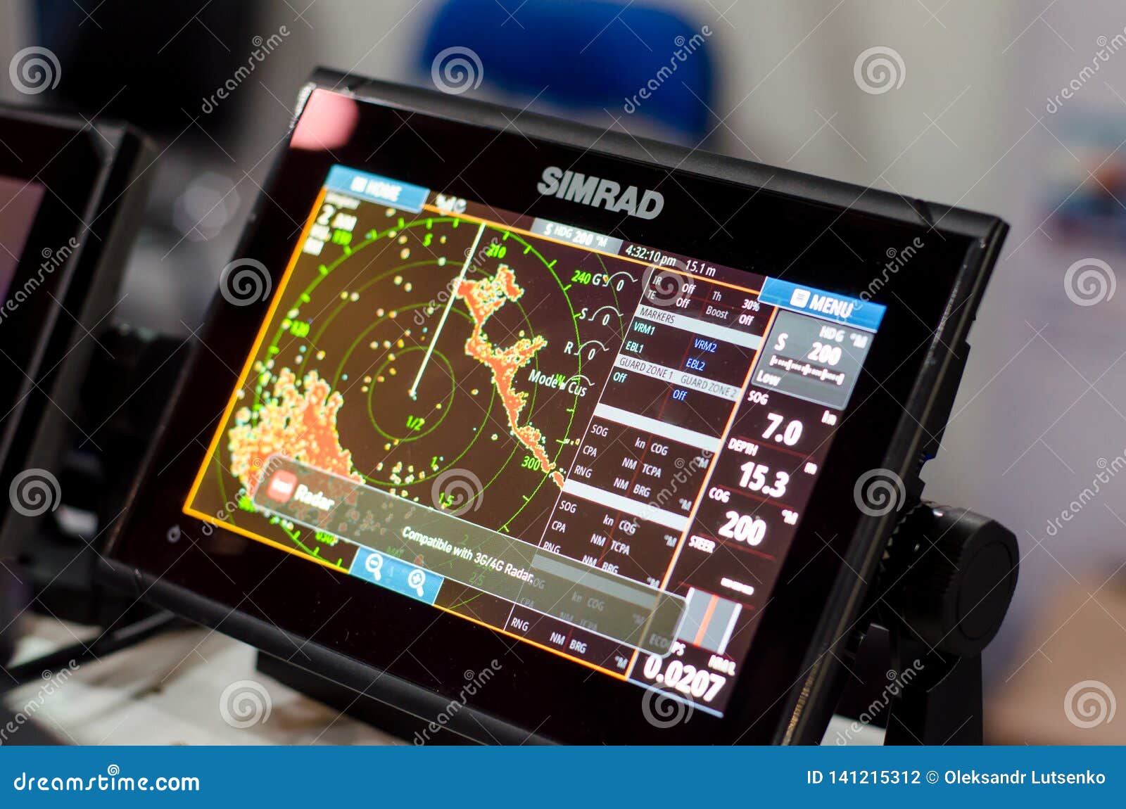 Kyiv, Ukraine - September 28, 2018: Simrad Echo Sounder Editorial Photography - Image of finder ...