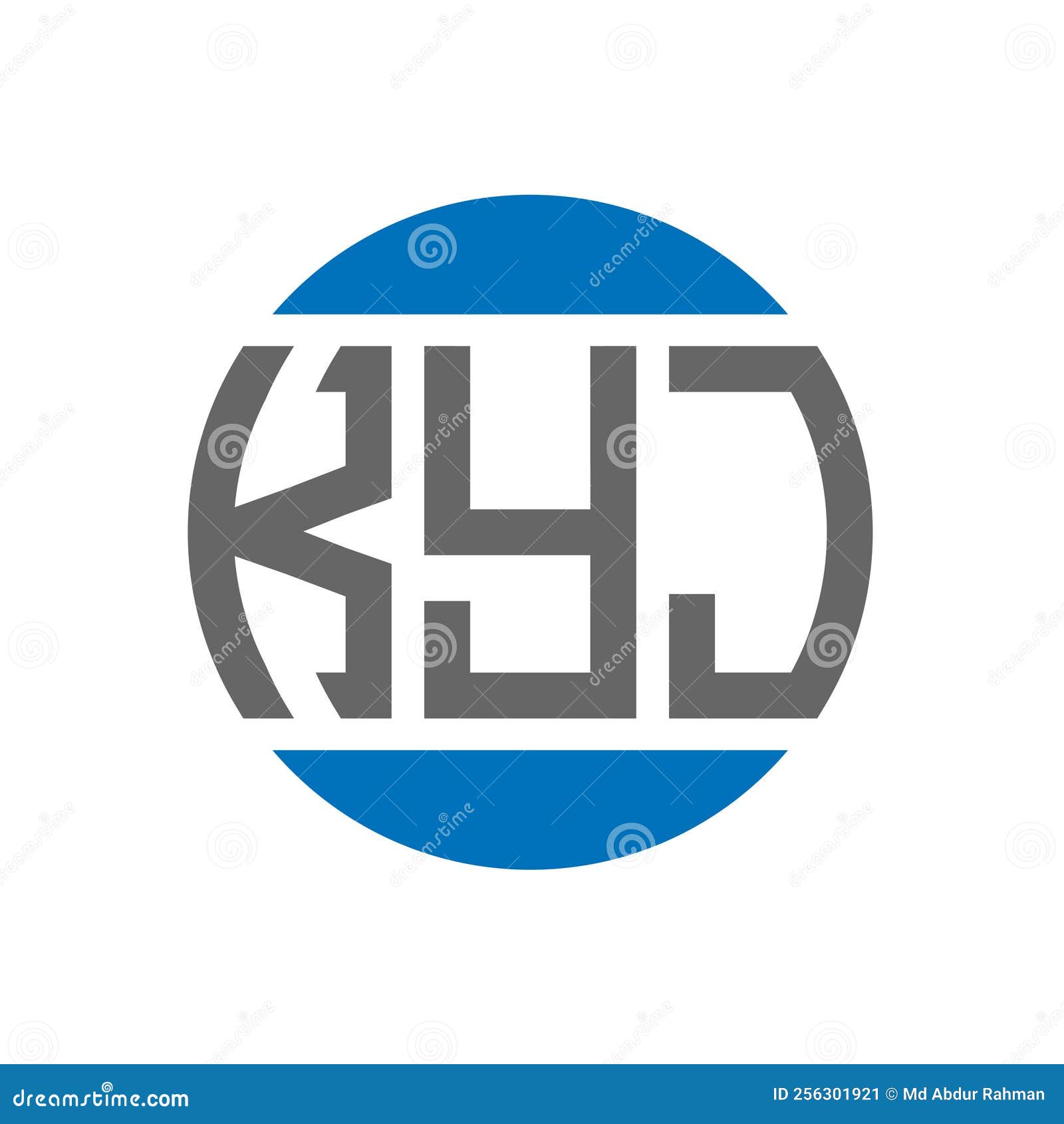 KYJ Letter Logo Design on White Background. KYJ Creative Initials ...