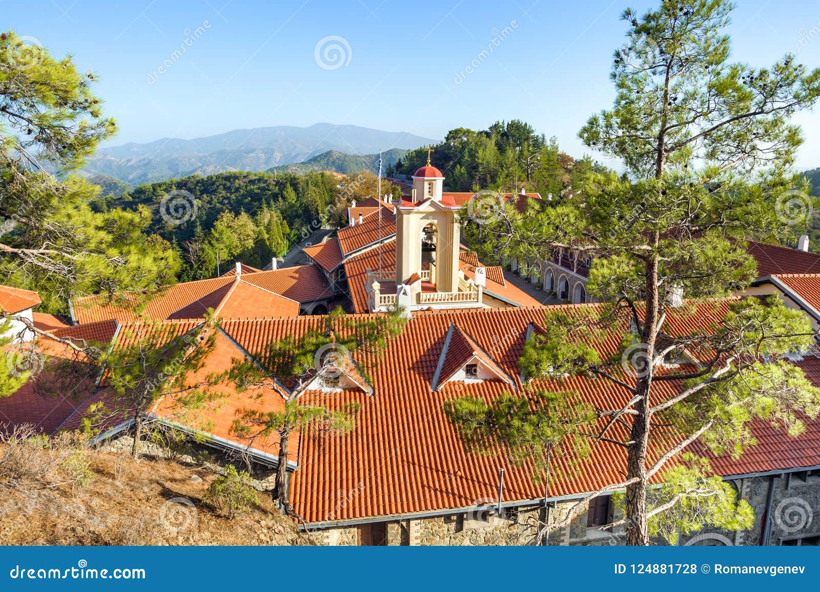 Kykkos Monastery, Troodos, Cyprus Stock Photo - Image of landmark ...