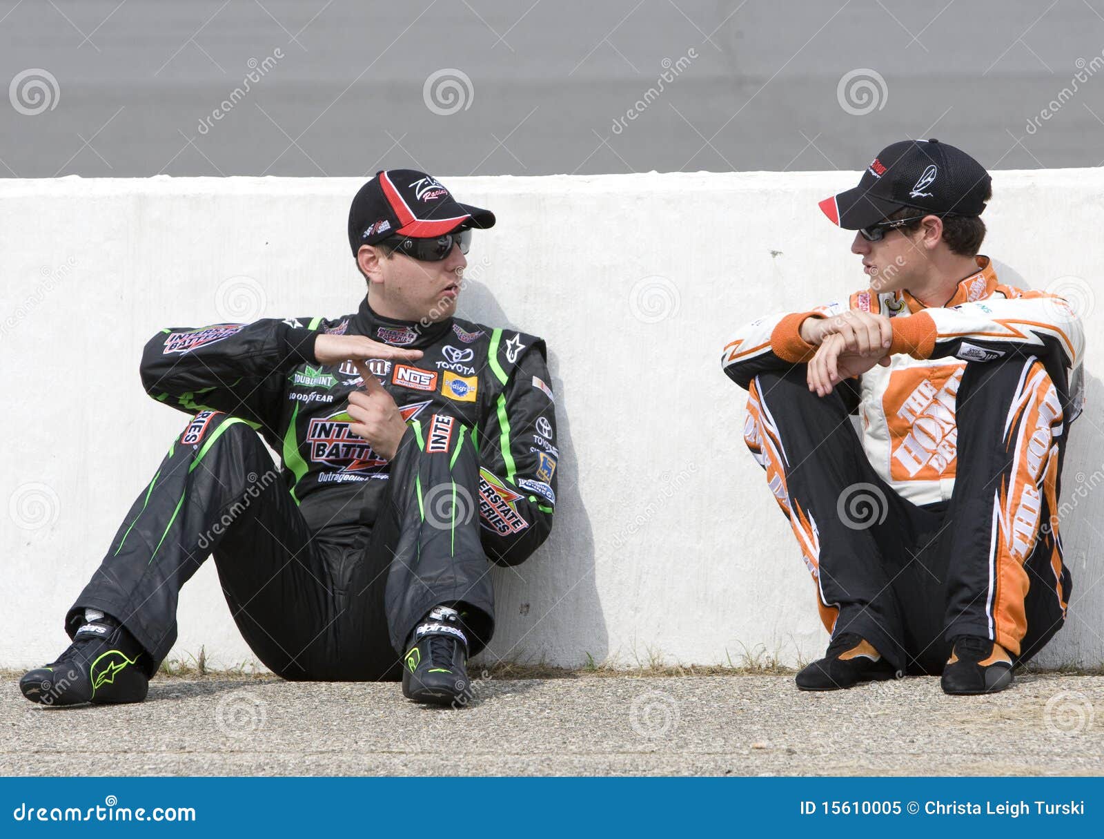 Kyle Busch Talks With Joey Logano Editorial Photo | CartoonDealer.com ...