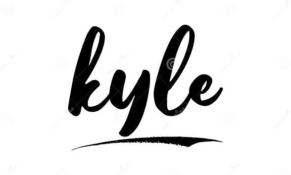 Kyle Typography Lettering Text Vector Design Quote Stock Vector ...