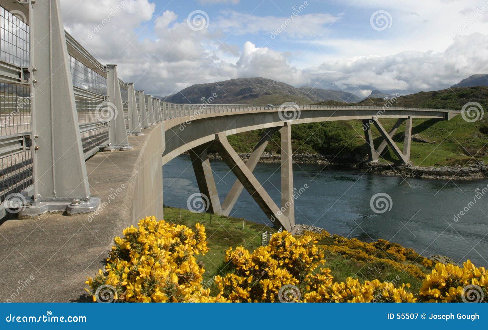 Kylesku Bridge 2 stock image. Image of crossing, flyover - 55507