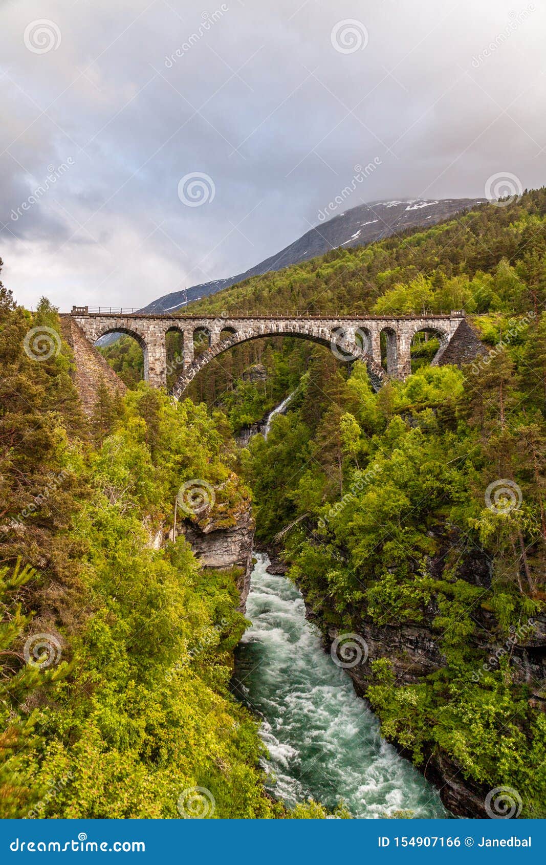 Kylling Bridge Kylling Bru, Rauma, Romsdal, Norway Stock Photo - Image ...
