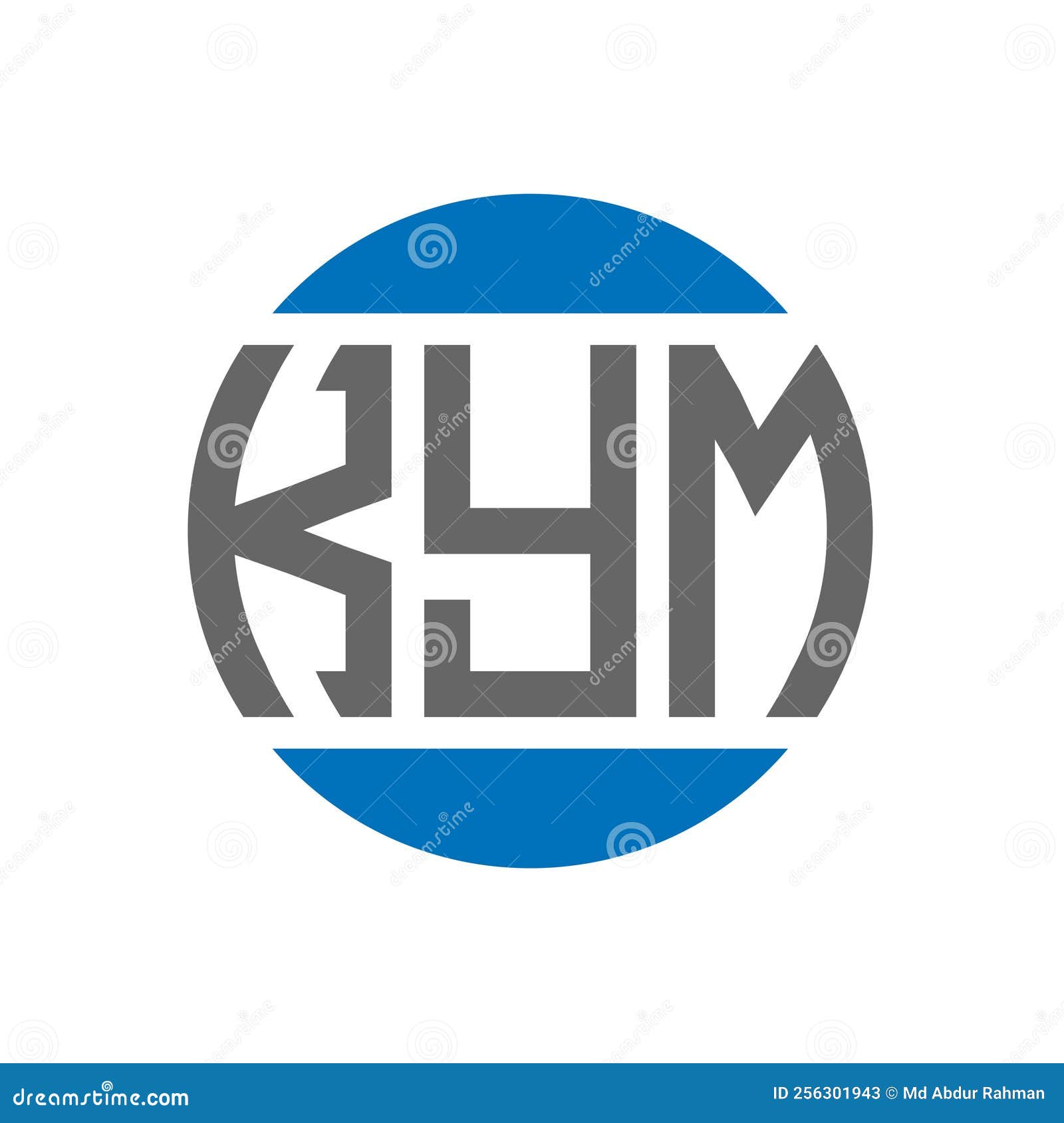 KYM Letter Logo Design on White Background. KYM Creative Initials ...