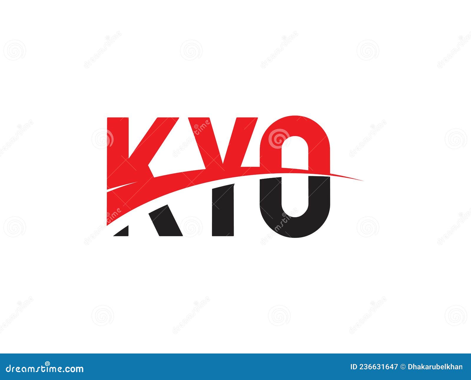 KYO Letter Initial Logo Design Stock Vector - Illustration of monogram ...
