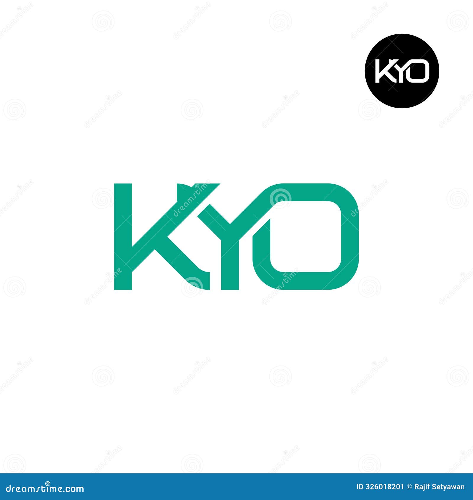 KYO Logo Letter Monogram Design Stock Vector - Illustration of ...