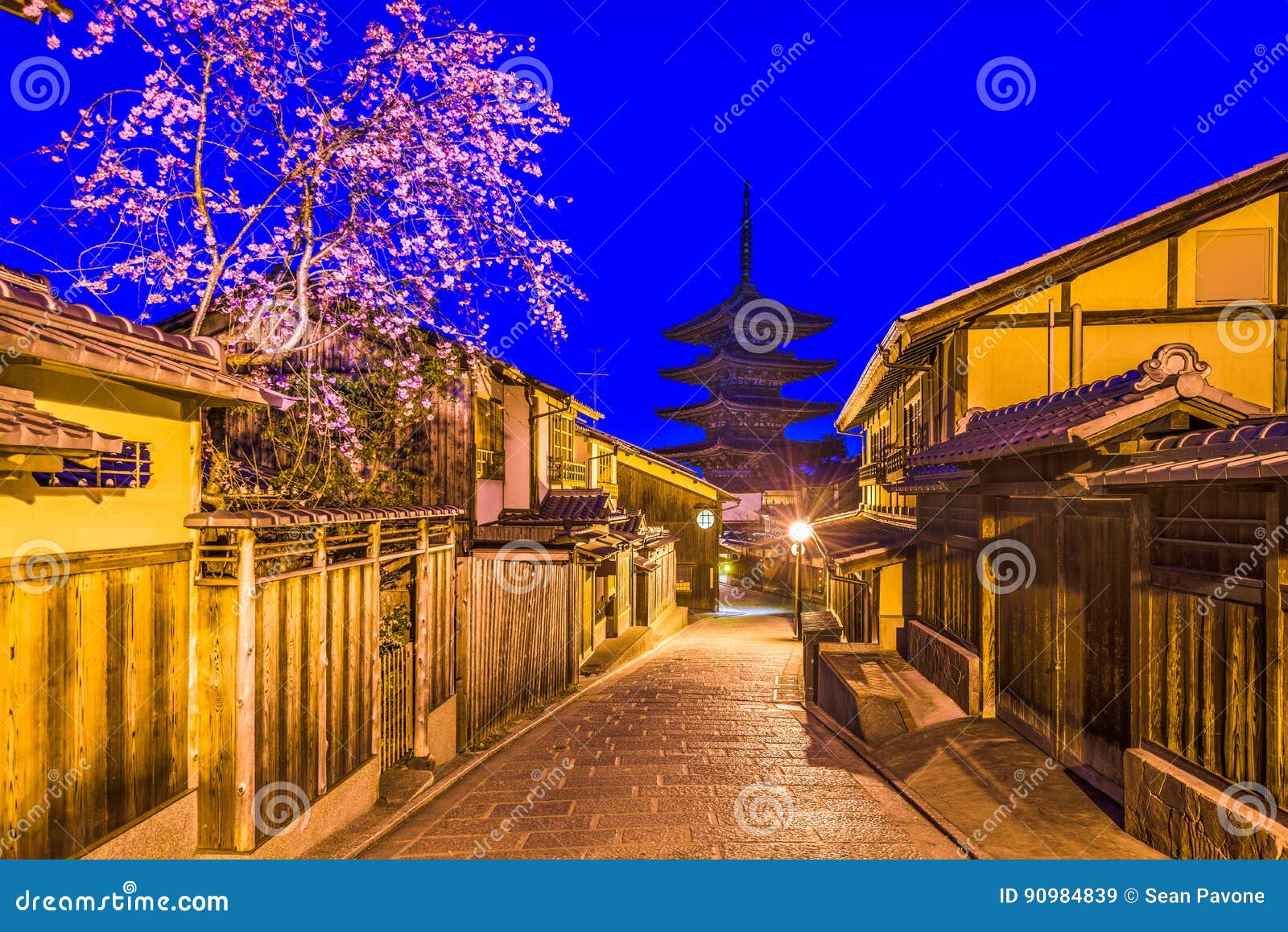 Kyoto, Japan in Spring stock image. Image of city, japanese - 90984839