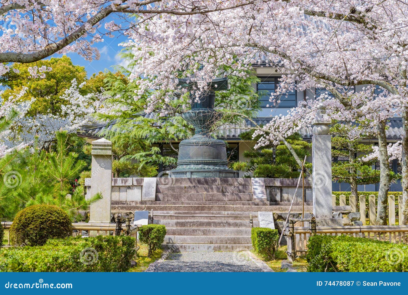 Kyoto, Japan in Spring stock image. Image of nature, monument - 74478087