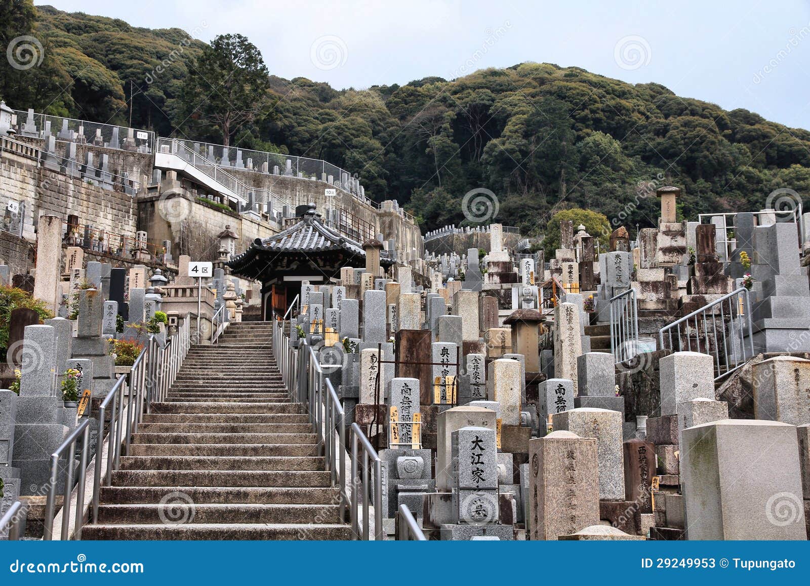 Kyoto - Japanese cemetery editorial stock photo. Image of kansai - 29249953