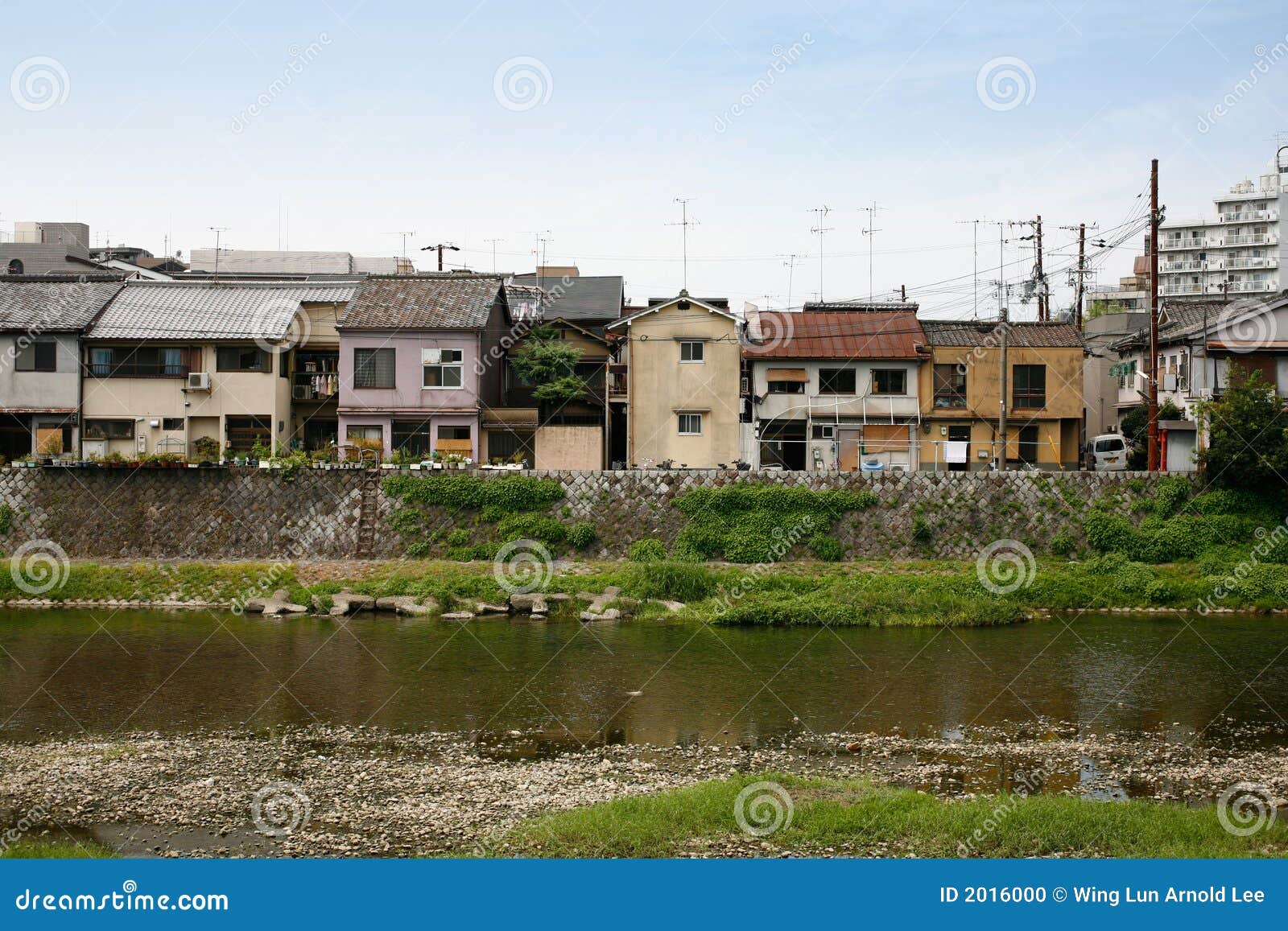 Kyoto Residential Area stock photo. Image of grass, district - 2016000