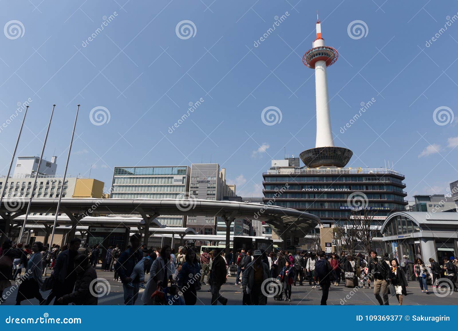 Kyoto Tower in Japan editorial photography. Image of built - 109369377