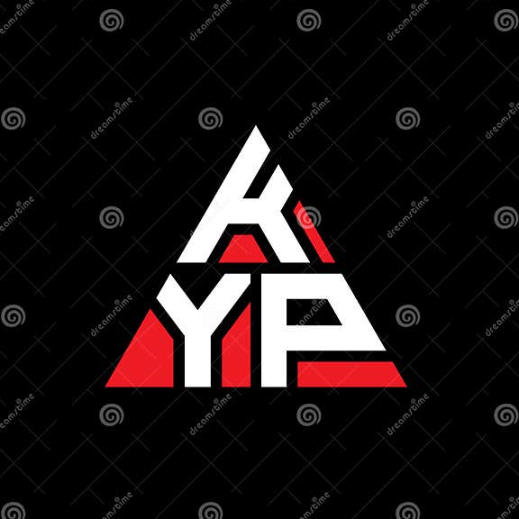 KYP Triangle Letter Logo Design with Triangle Shape. KYP Triangle Logo ...