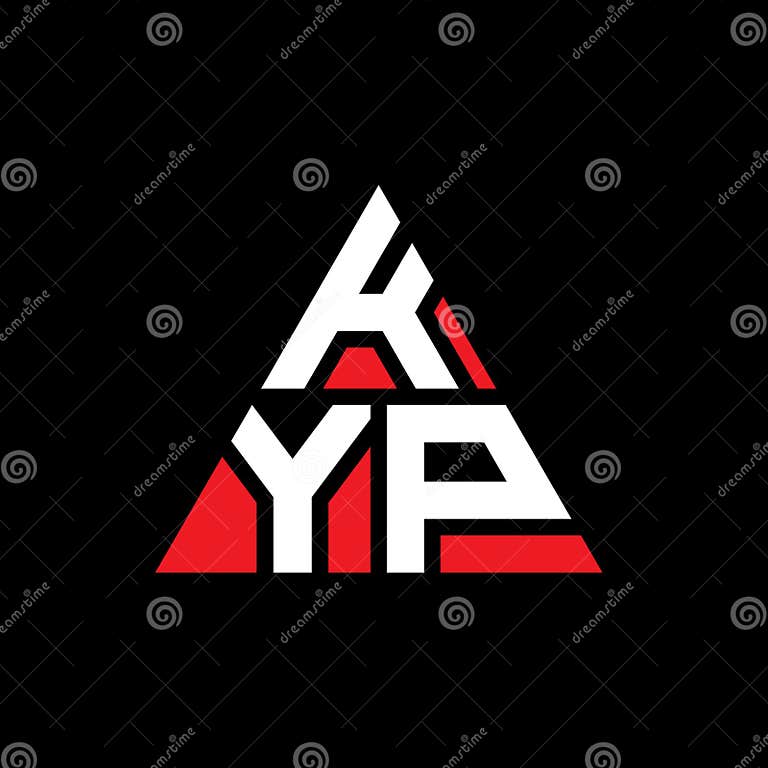 KYP Triangle Letter Logo Design with Triangle Shape. KYP Triangle Logo ...