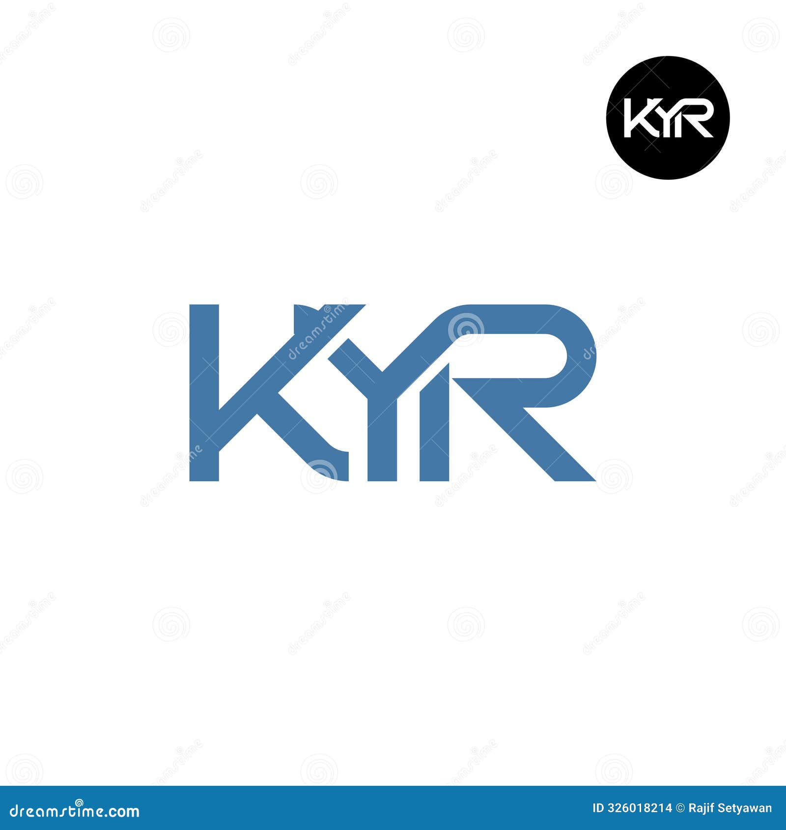 KYR Logo Letter Monogram Design Stock Vector - Illustration of ...