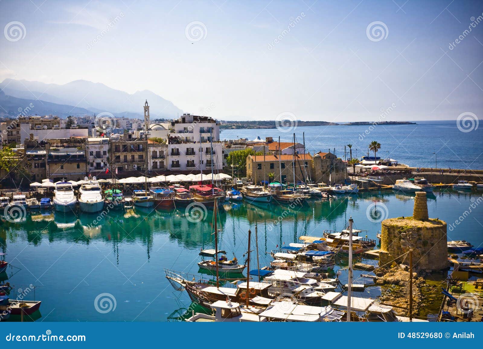Kyrenia, Chypre du nord photo stock. Image du nordique - 48529680
