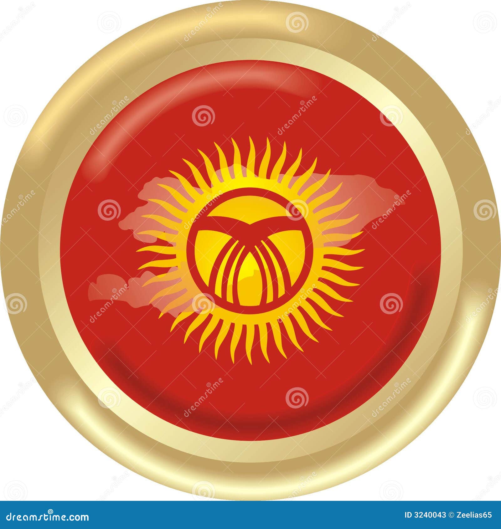 Kyrgystan stock vector. Illustration of ripple, patriotic - 3240043