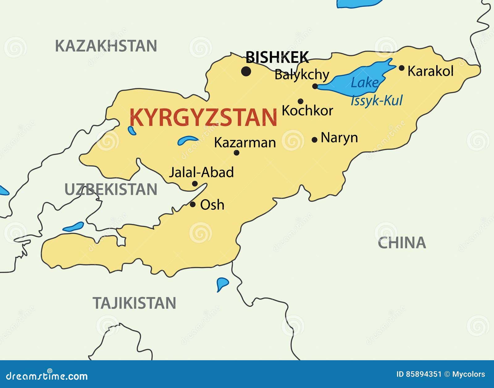 Kyrgyzstan Map