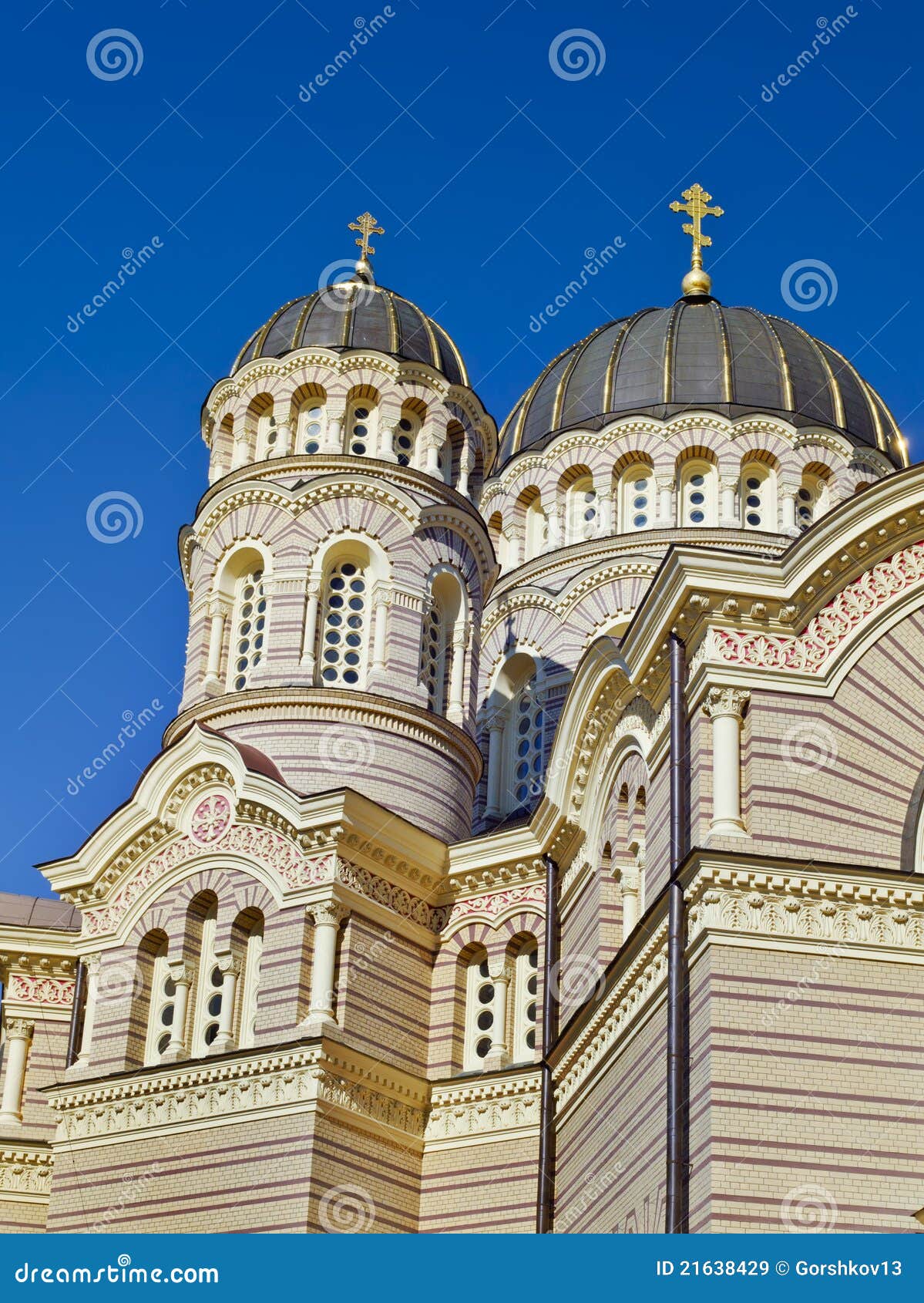 Kyrklig ortodox riga ryss fotografering för bildbyråer. Bild av ...