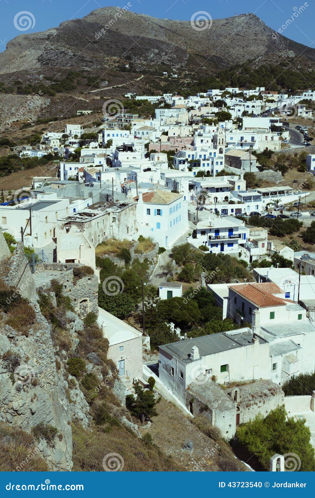 Kythera village stock photo. Image of scenery, white - 43723540