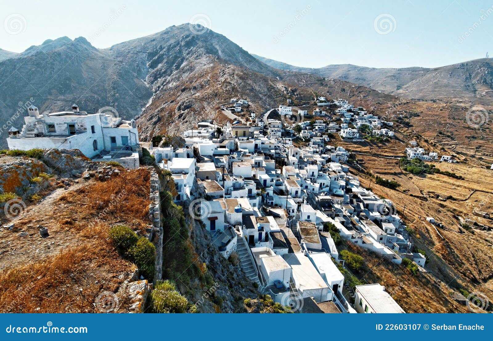 Kythnos Inseldorf stockbild. Bild von europa, insel, dorf - 22603107
