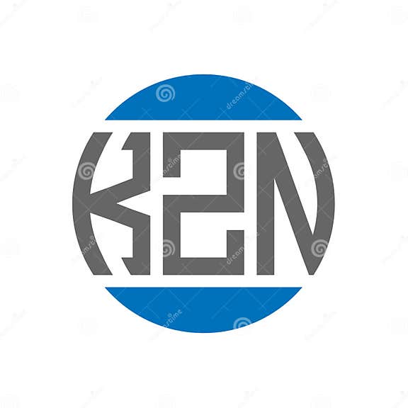 KZN Letter Logo Design on White Background. KZN Creative Initials ...