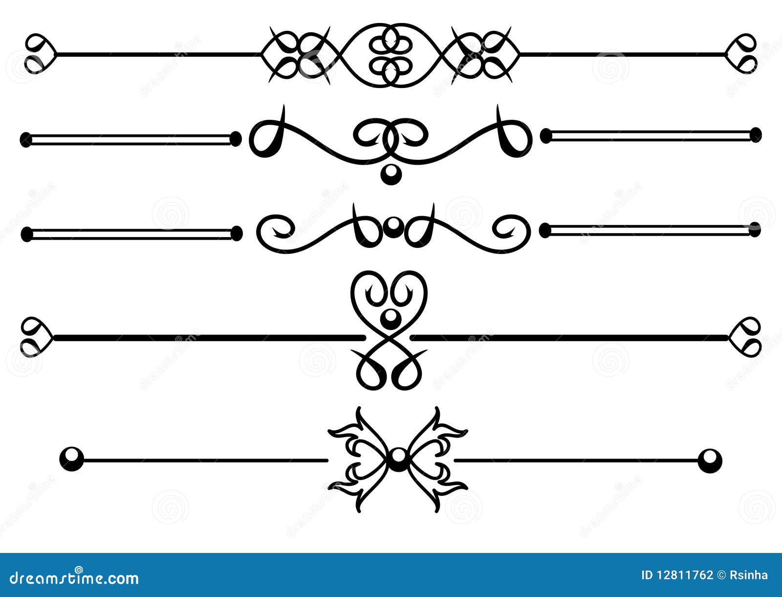 Linea decorativa vector - Imagui