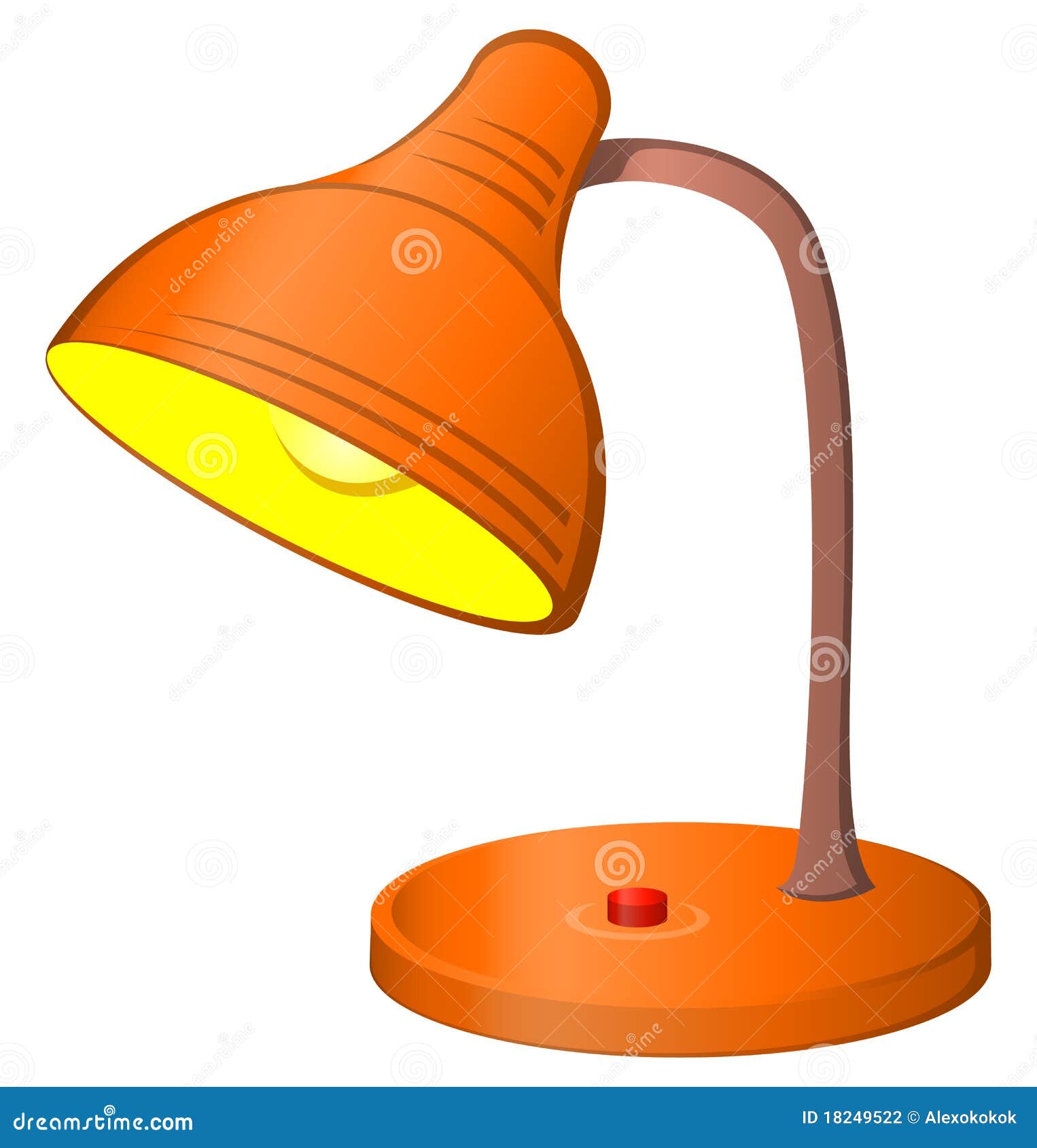 Lámpara de vector ilustración del vector. Ilustración de pantalla ...