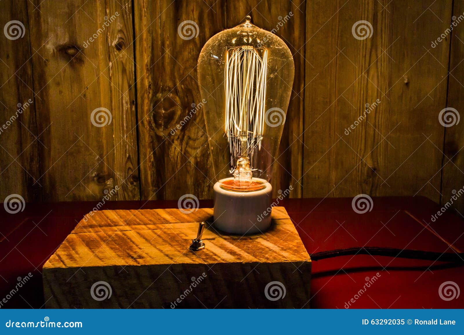 Lámparas Antiguas Con Edison Light Bulbs Imagen de archivo - Imagen de ...