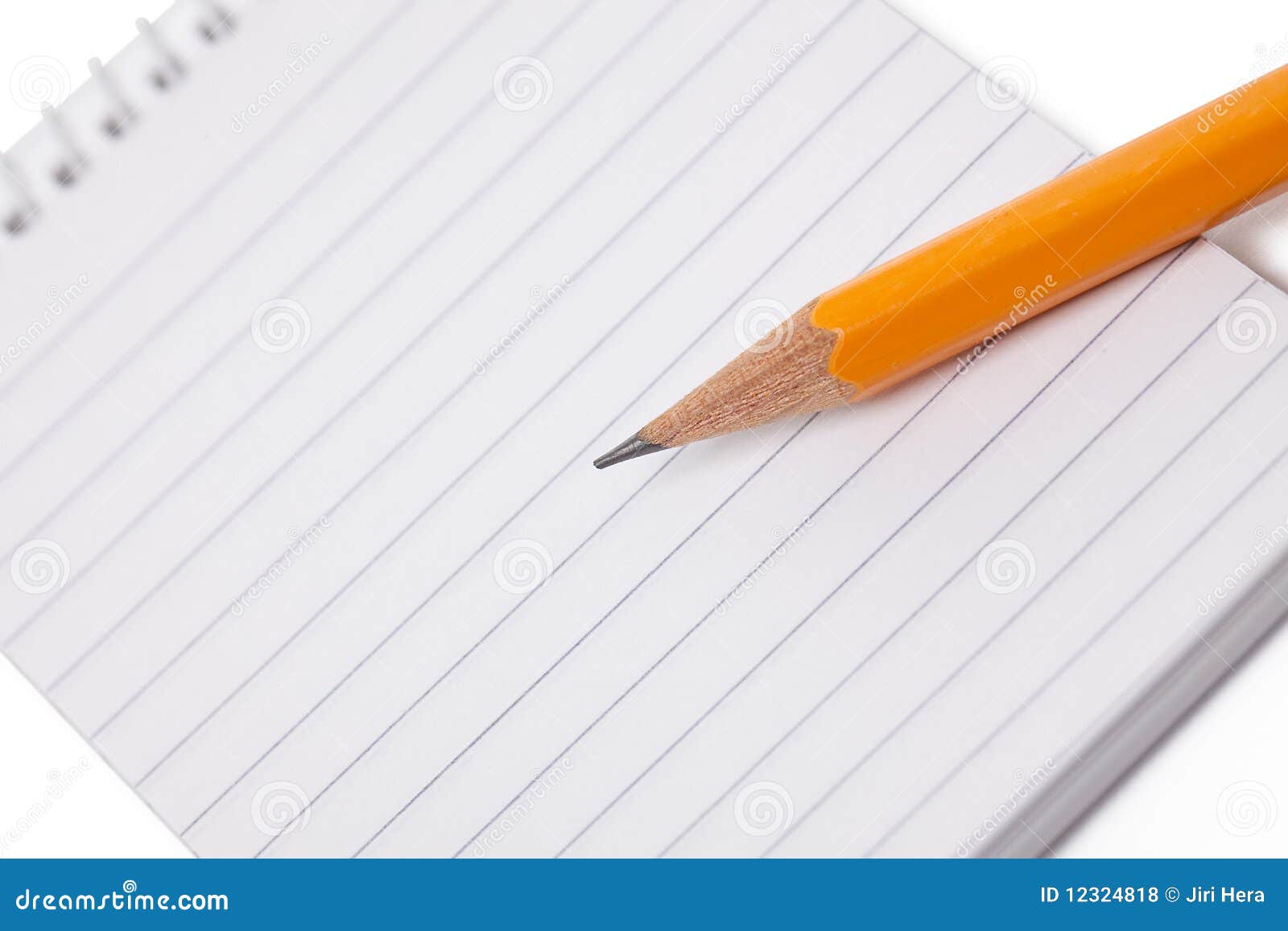 Lápiz y libreta foto de archivo. Imagen de escuela, negocios - 12324818