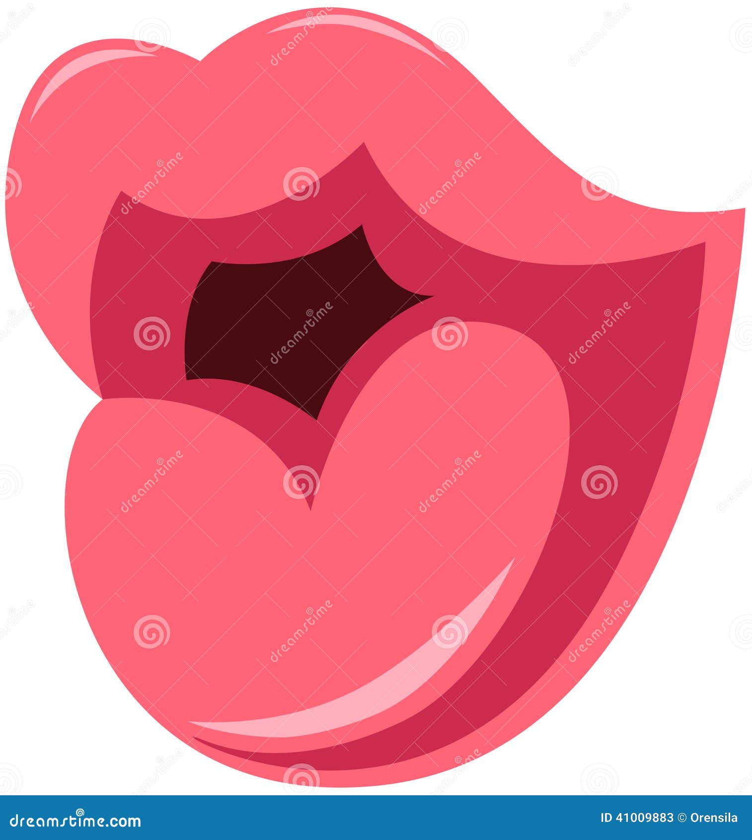 Lèvres de baiser de charme illustration de vecteur. Illustration du ...