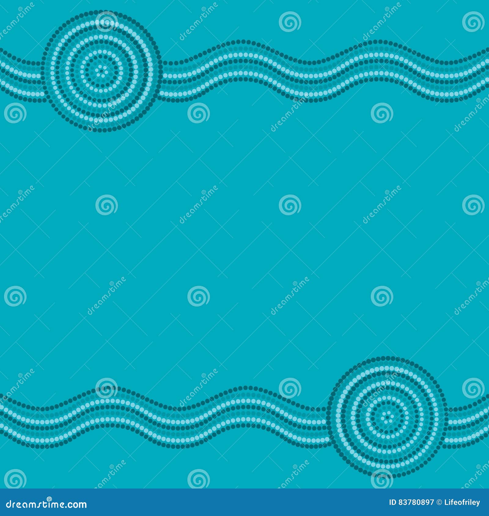 Línea Aborigen Abstracta Pintura Stock de ilustración - Ilustración de ...