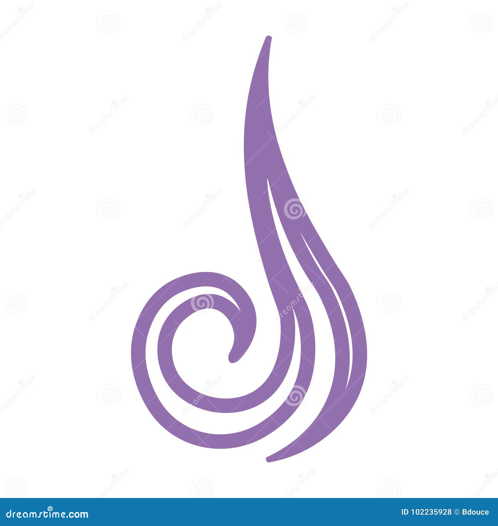 Línea Abstracta Símbolo Del Aire Ilustración del Vector - Ilustración ...